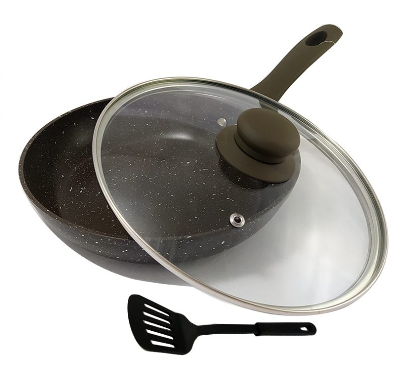 Sarten Roca Volcánica Antiadherente Cosmos 22cm - ECOMARKPERU