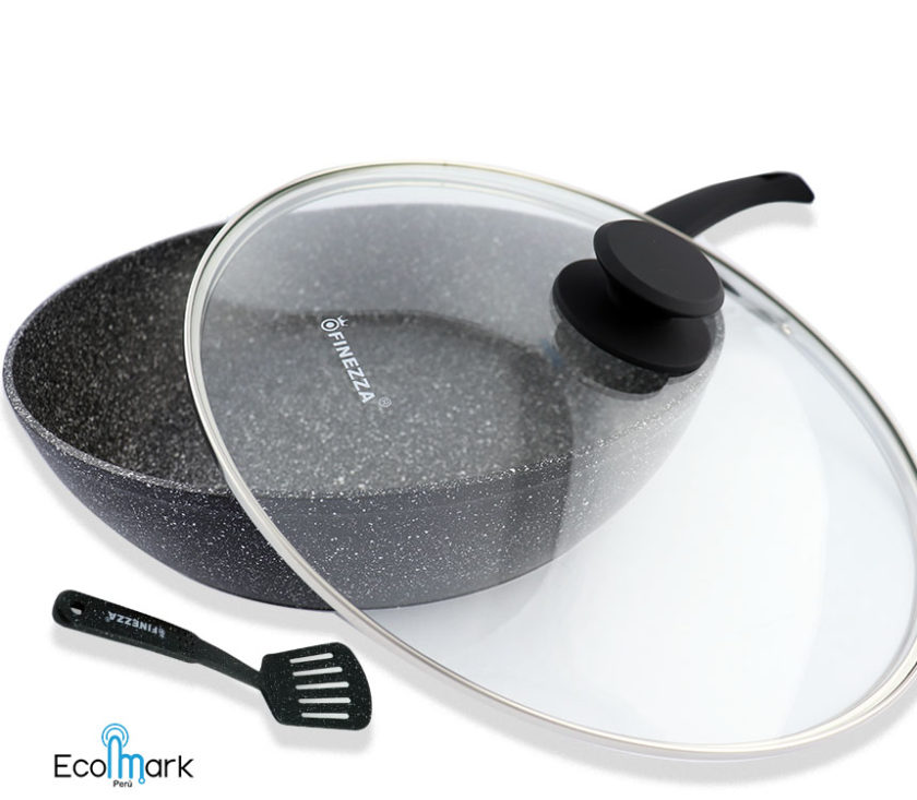 Sartén Wok Antiadherente Ultra Granito Finezza 32cm - ECOMARKPERU