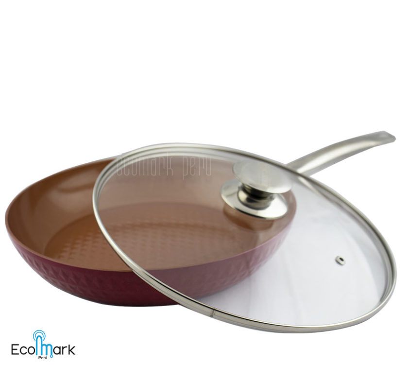 Sartén Antiadherente Titanio Cerámico Brikenia 28cm. - ECOMARKPERU