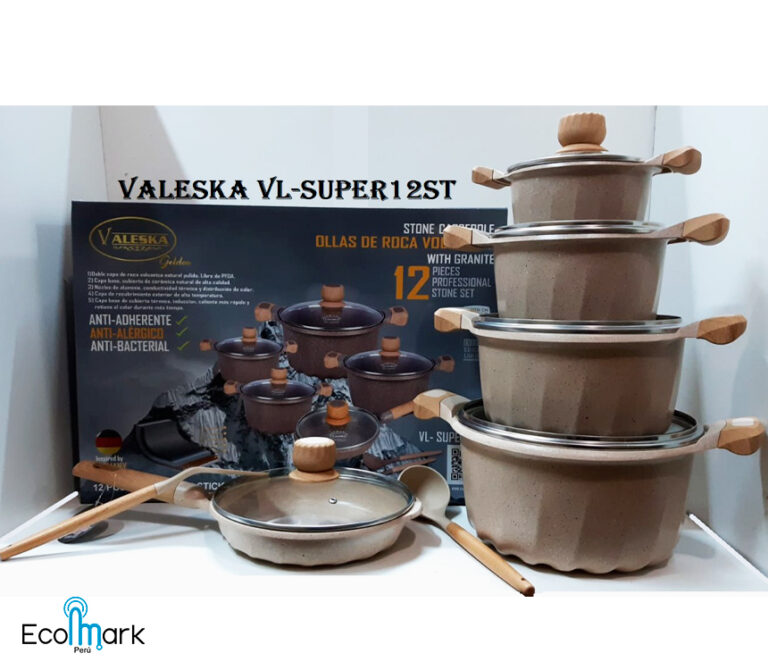 Set de Ollas Valeska Roca Volcánica 10 Pc - ECOMARKPERU