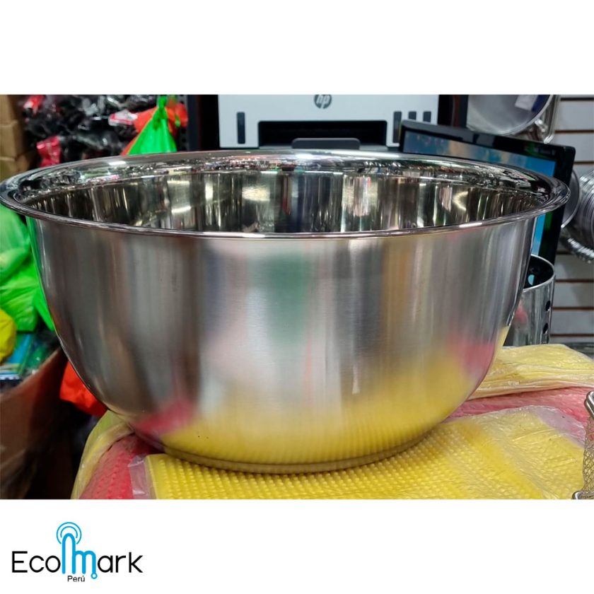 Bowl Tazón Acero inoxidable Gaspar 36 cm - ECOMARKPERU